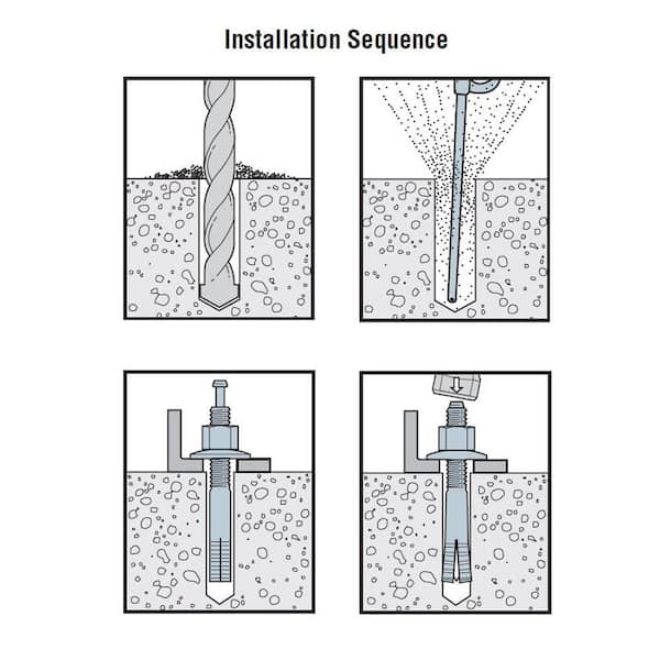 Simpson Strong-Tie 1/2 in. x 6 in. Easy-Set Pin-Drive Expansion Anchor ...