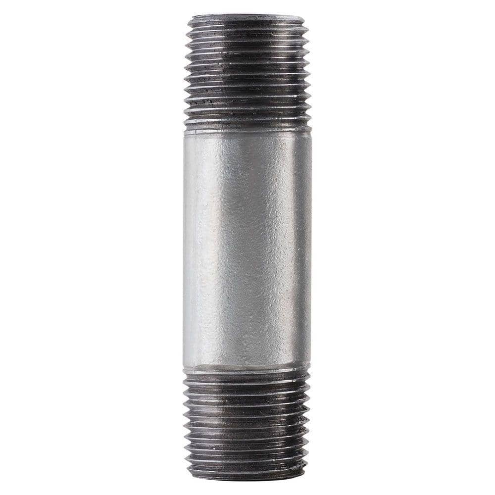 STZ 1/4 in. x 5 in. Galvanized Steel Pipe Nipple 309 14X5 - The Home Depot STZ 1/4 in. x 5 in. Galvanized Steel Pipe Nipple 309 14X5 - The Home Depot