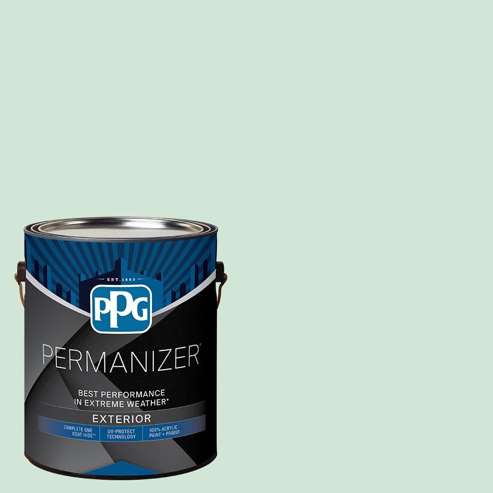 PERMANIZER 1 gal. PPG1226-2 Peppermint Patty Flat Exterior Paint ...