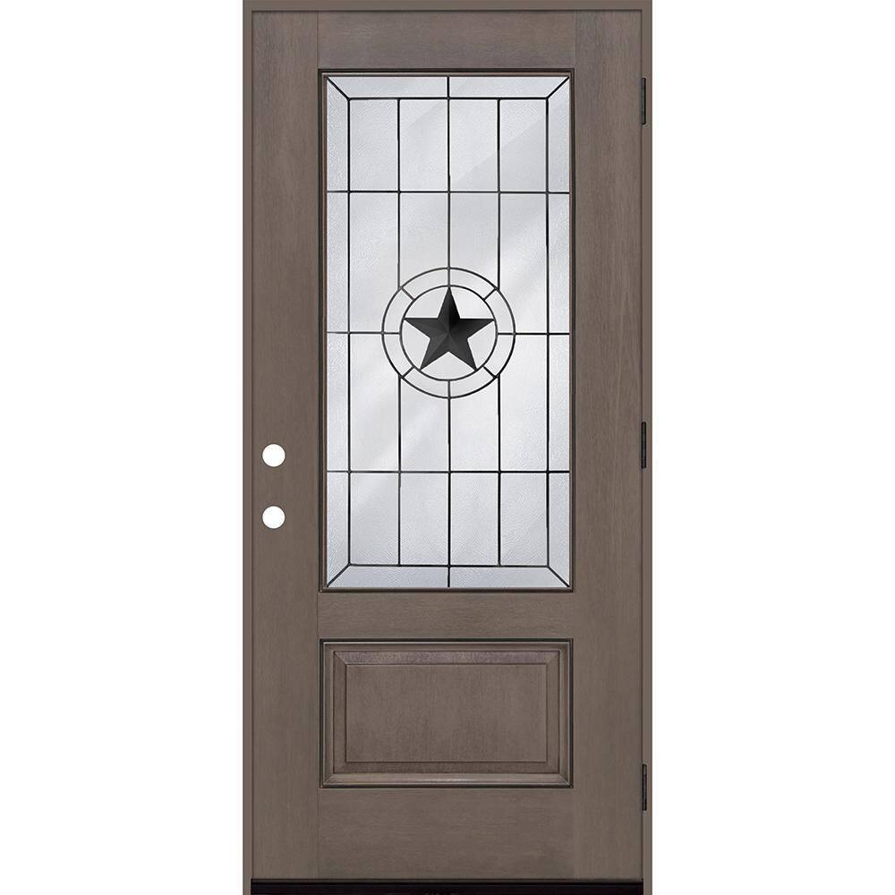 Reviews for Steves & Sons Regency 36 in. x 80 in. 3/4L Alamo Glass LHOS ...