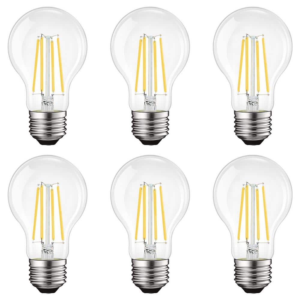 LUXRITE 100-Watt Equivalent A19 1600 Lumens LED Light Bulb 5000K Bright ...