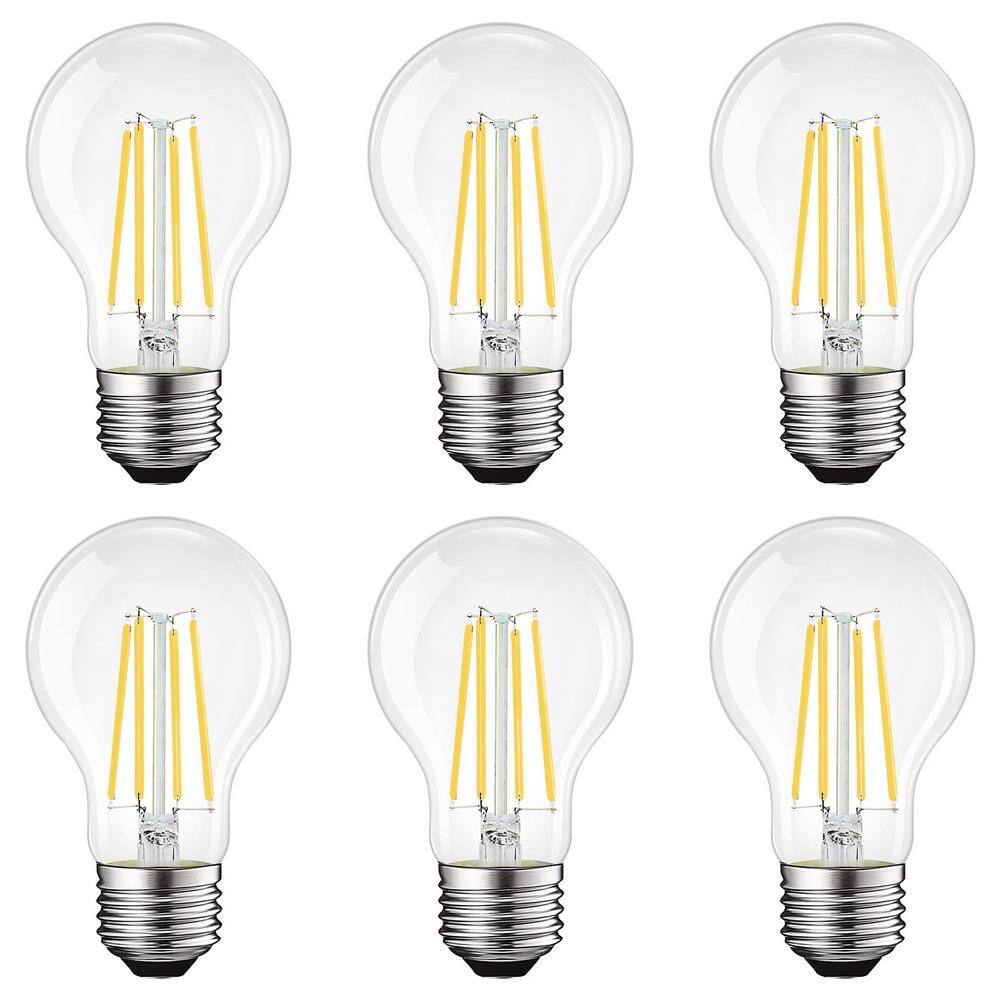 LUXRITE 100-Watt Equivalent A19 1600 Lumens LED Light Bulb 5000K Bright ...