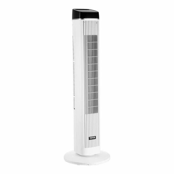 cadeninc 40 in. Oscillating Tower Fan 8H Timer 15.4 ft. / s High ...