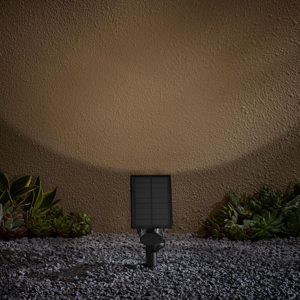 Home Decorators Collection 120 Lumen Black LED Weather Resistant ...