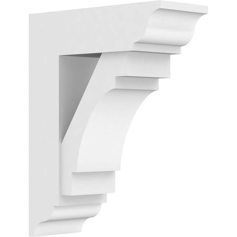 Ekena Millwork 5 in. x 18 in. x 14 in. Merced Bracket with Traditional ...