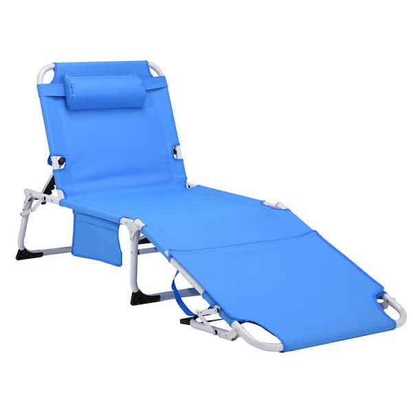 Tenleaf 3-in-1 Metal Outdoor Heavy Duty Tanning Chair with Face Hole ...
