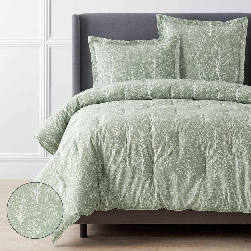 The Company Store Legends Hotel Misty Grove Sage King/Cal King Wrinkle ...