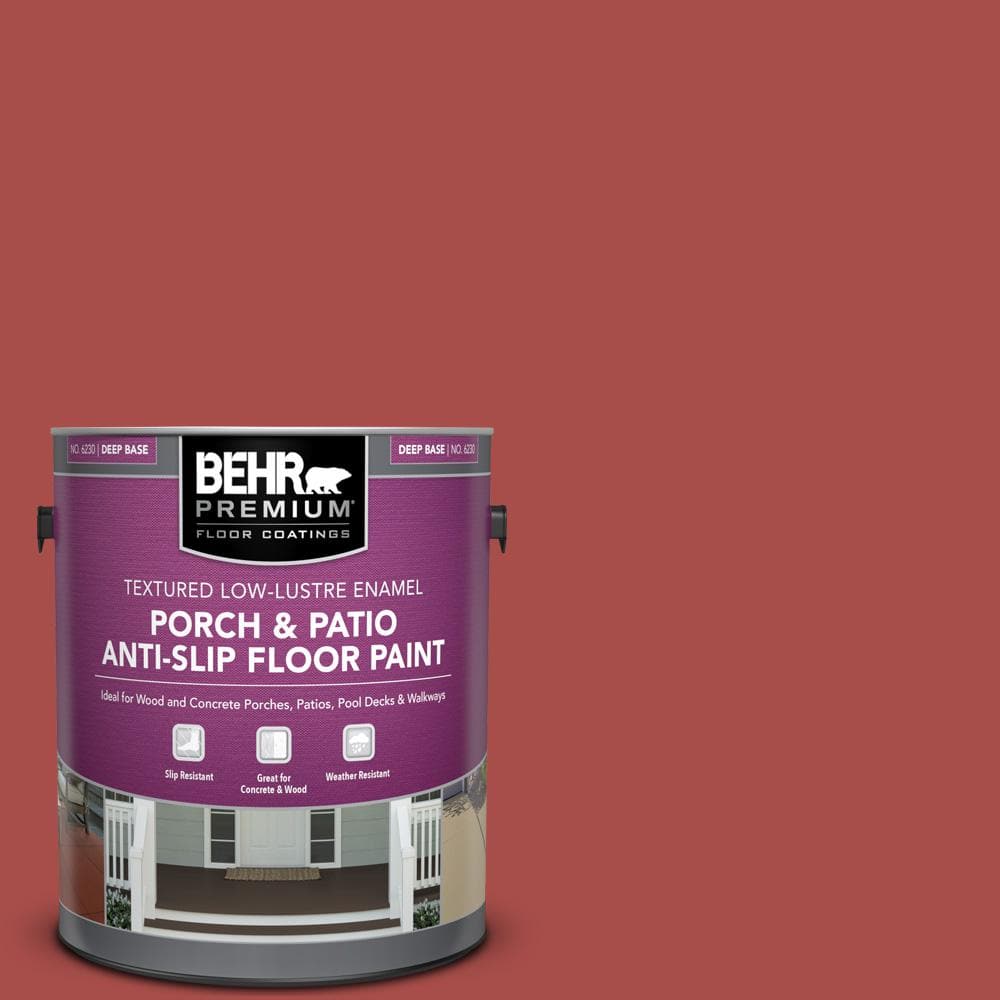 BEHR PREMIUM 1 gal. #HDC-CL-09 Persimmon Red Textured Low-Lustre Enamel ...