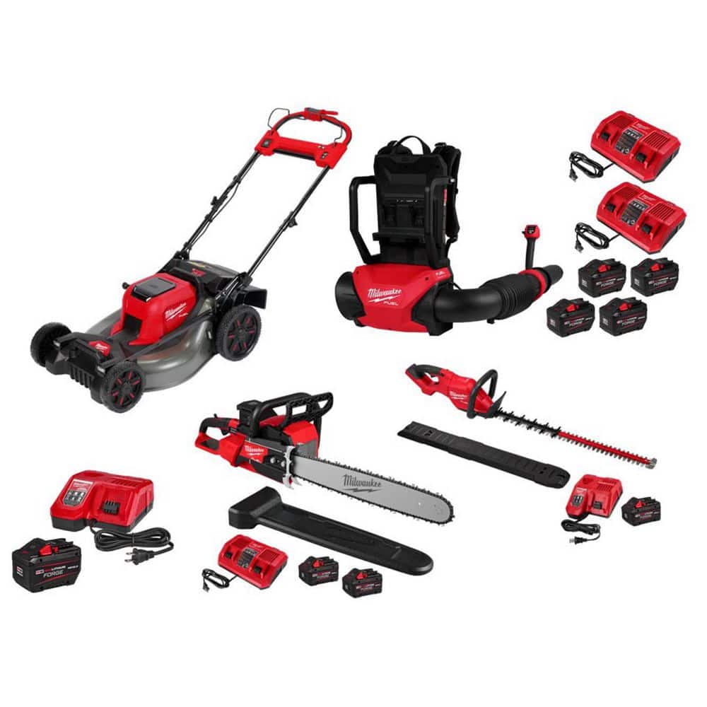 Milwaukee M18 FUEL Brushless Cordless 21 in Dual Battery SP Mower w ...