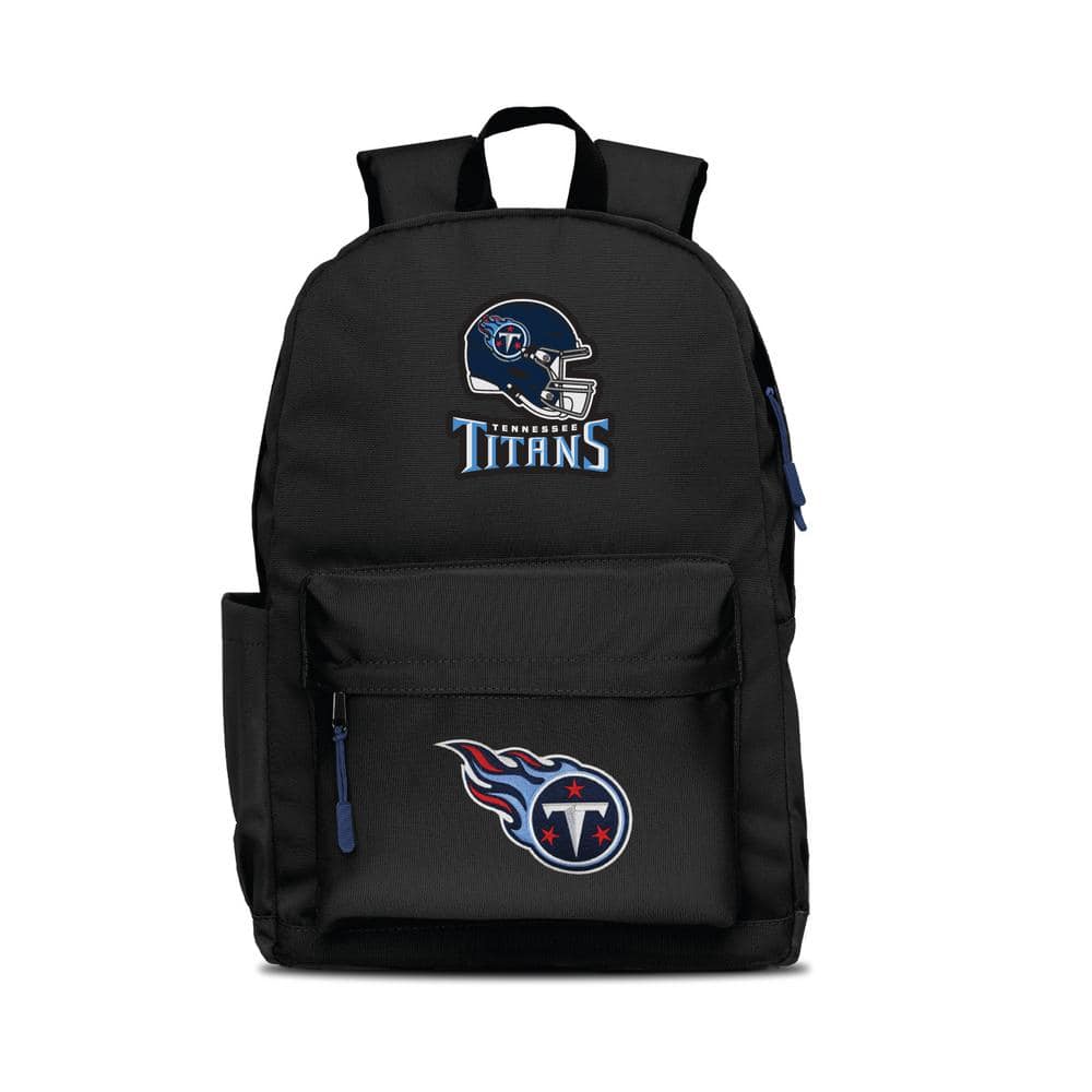 Mojo Tennessee Titans 2-Logo 17 in. Black Campus Laptop Backpack ...