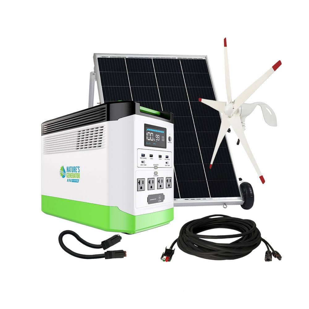 NATURE'S GENERATOR 1800W Running/3600W Peak Push Button Start Lithium ...