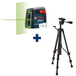 Bosch 100 ft. 3 Point Laser Self Leveling with Mounting Strap and Belt Pouch GPL3 - The Home Depot