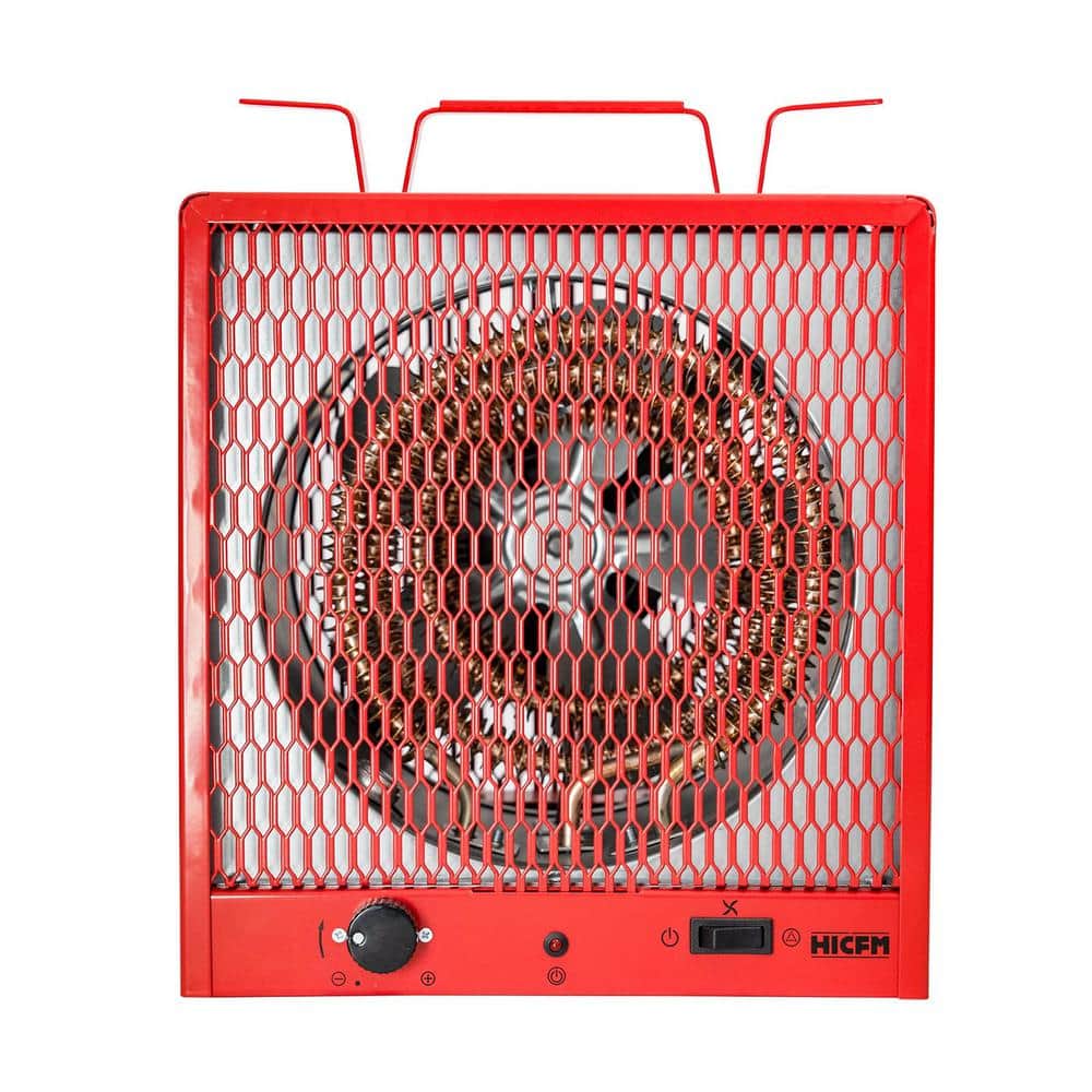 Edendirect 5600-Watt Red Electric Garage Heater, Micathermic Space ...