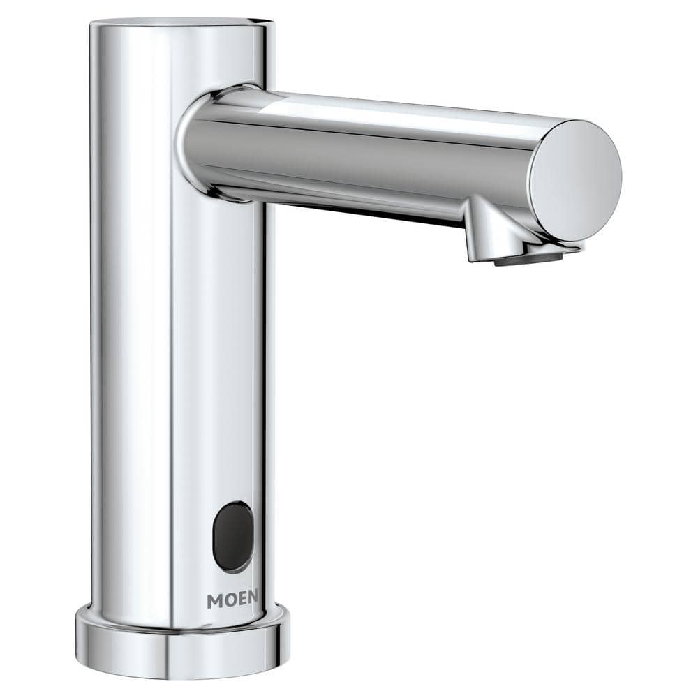 MOEN M-Power Battery Powered Single Hole Touchless Bathroom Faucet in ...