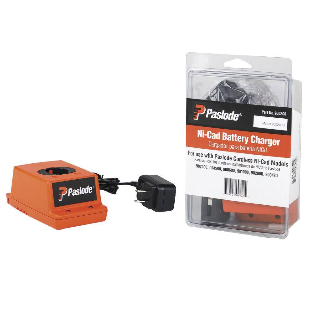 Paslode Ni-Cd Oval and Stick Cordless Battery Charger 900200 - The Home ...