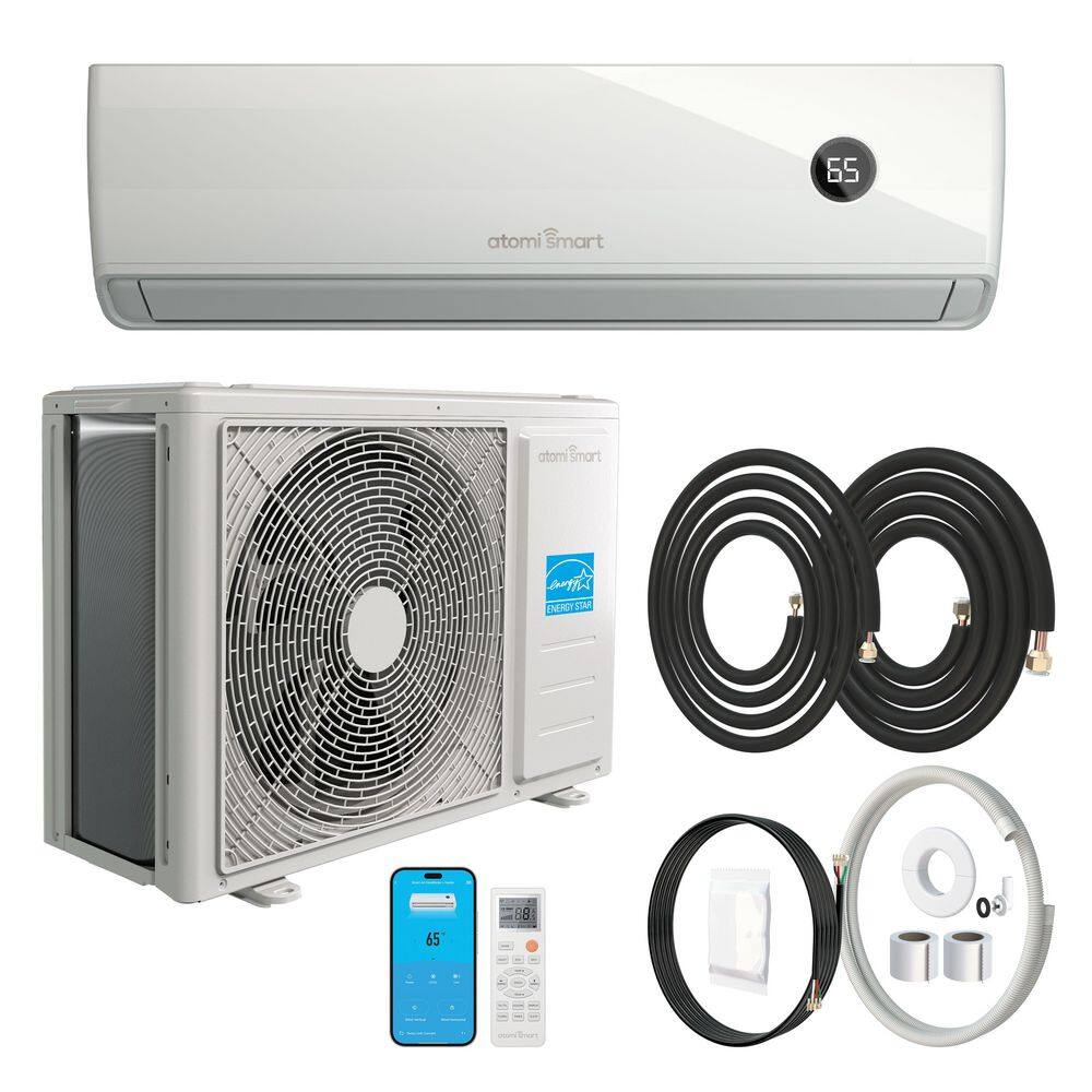 atomi smart Tempestas Smart WiFi 1-Zone 12,000 BTU 23.9 SEER2 Ductless ...