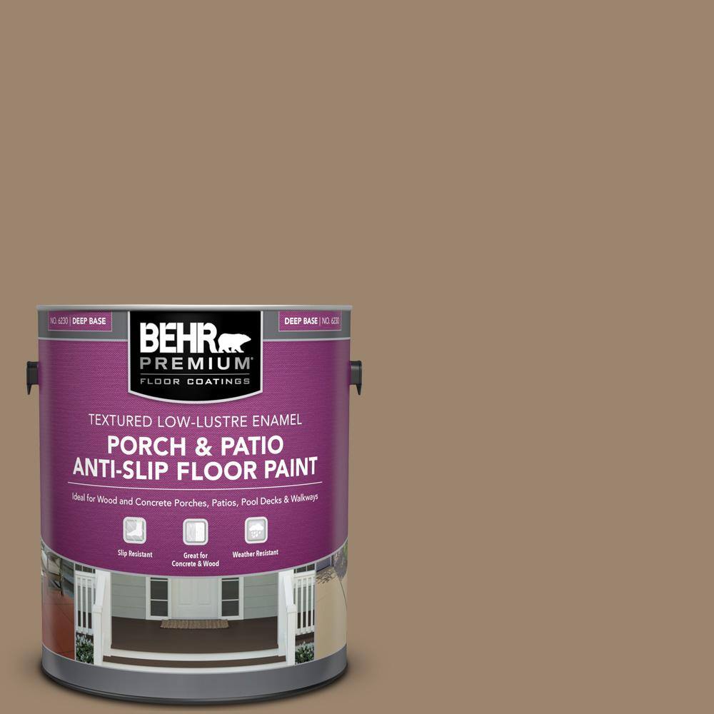 BEHR PREMIUM 1 gal. #MQ2-48 Sturdy Brown Textured Low-Lustre Enamel ...