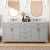 Home Decorators Collection Talmore 72 in. Double Sink Sky Grey Bath ...