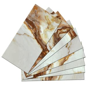 SkinnyTile 3 in. x 6 in. x 2mm Skinny Peel and Stick Glass Skin Wall ...