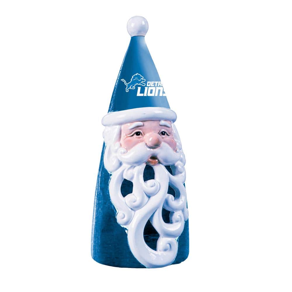 Team Sports America Detroit Lions Santa LED Christmas Garden Statuary ...