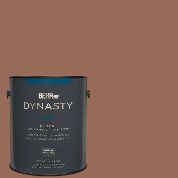 BEHR DYNASTY 1 gal. #S200-6 Timeless Copper Satin Enamel Exterior Stain ...