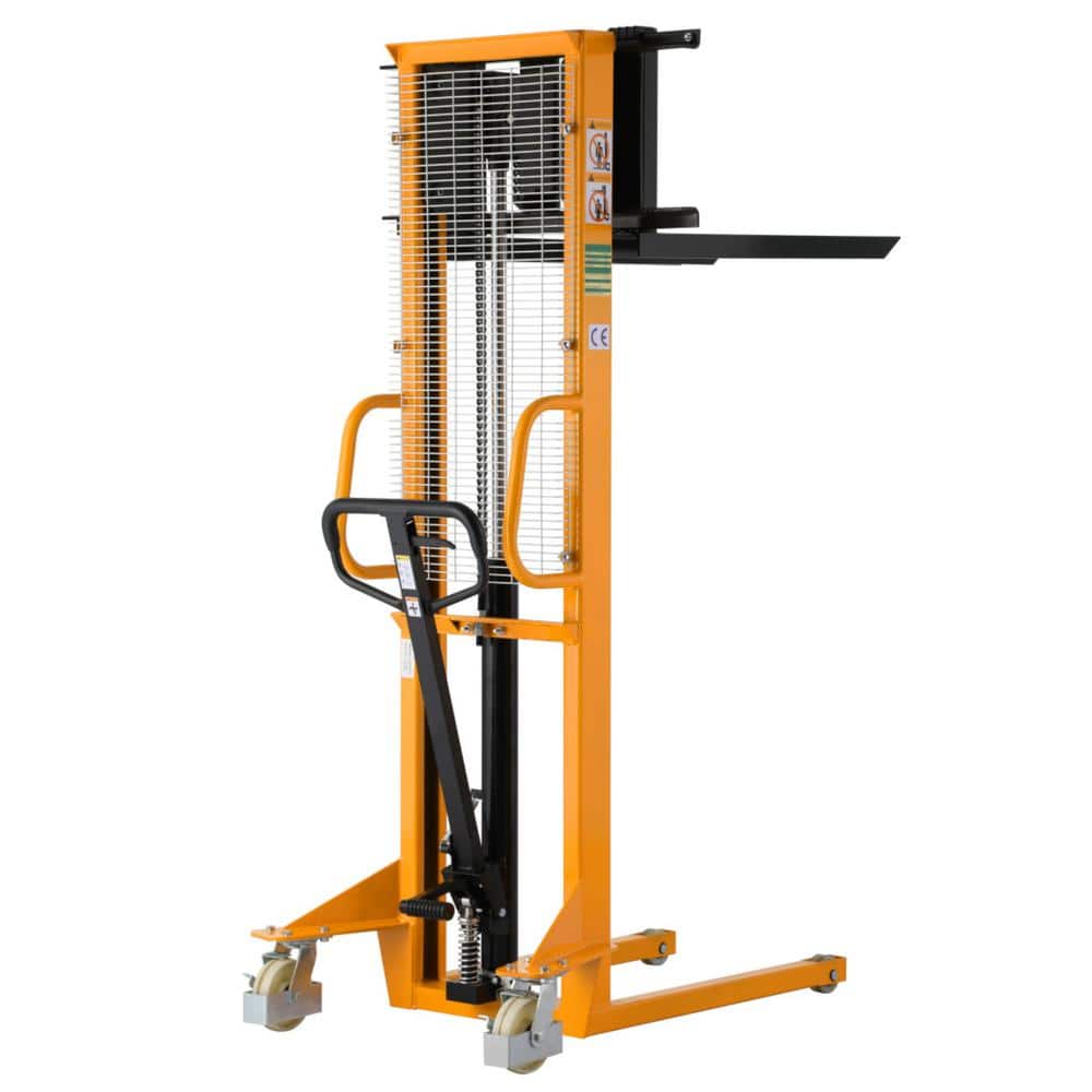 TORY CARRIER 63 in. Lift Fixed Legs Manual Walkie Stacker 1,100 lbs ...