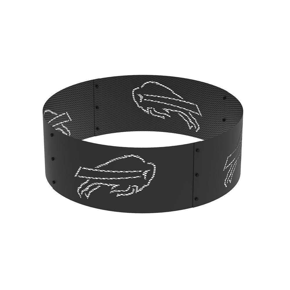 BLUE SKY OUTDOOR LIVING Decorative NFL 36 in. x 12 in. Round Steel Wood ...