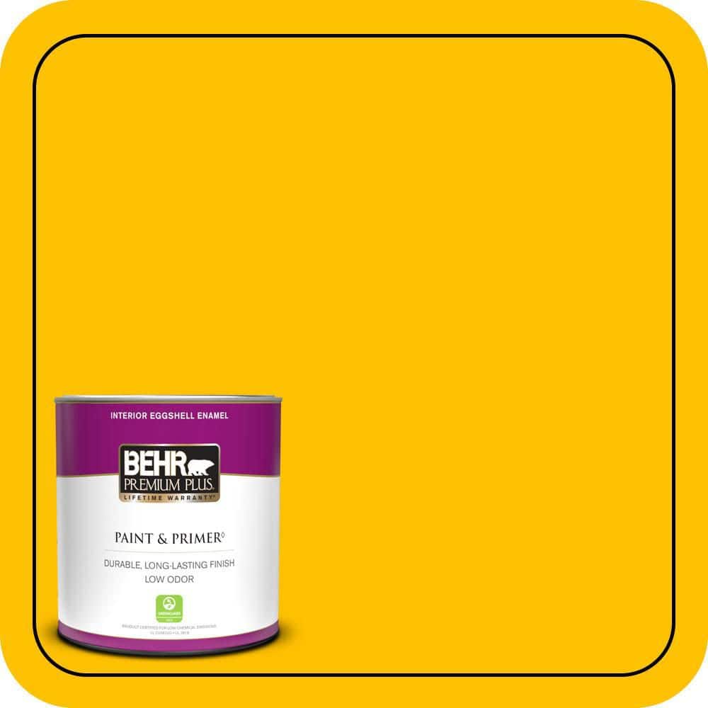 BEHR PREMIUM PLUS 1 qt. #360B-7 Center Stage Eggshell Enamel Low Odor ...
