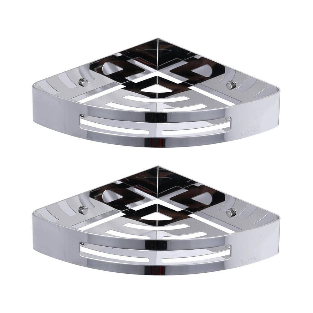 ARCORA Wall Mounted Bathroom Shower Caddies Stainless Steel Corner ...