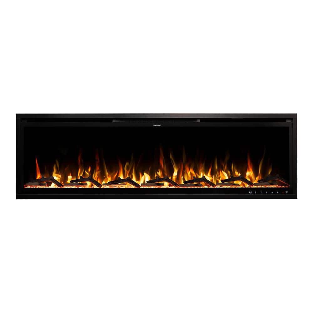 Modern Ember Aerus Slim 60 in. Wall-Mounted Smart Electric Fireplace ...