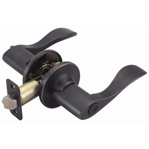 Design House Springdale Oil-Rubbed Bronze Keyed Entry Door Lever Handle ...