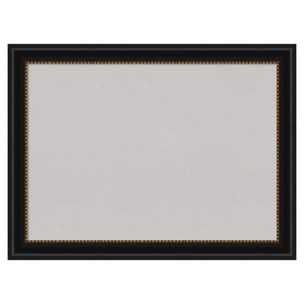 Amanti Art Manhattan Black Framed Grey Corkboard 32 in. x 24 in ...