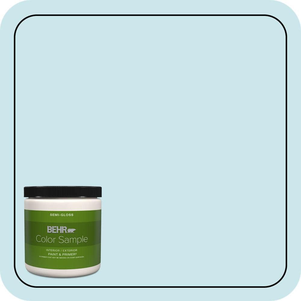 BEHR PREMIUM PLUS 8 oz. #MQ3-52 Ethereal Mood Semi-Gloss Interior ...
