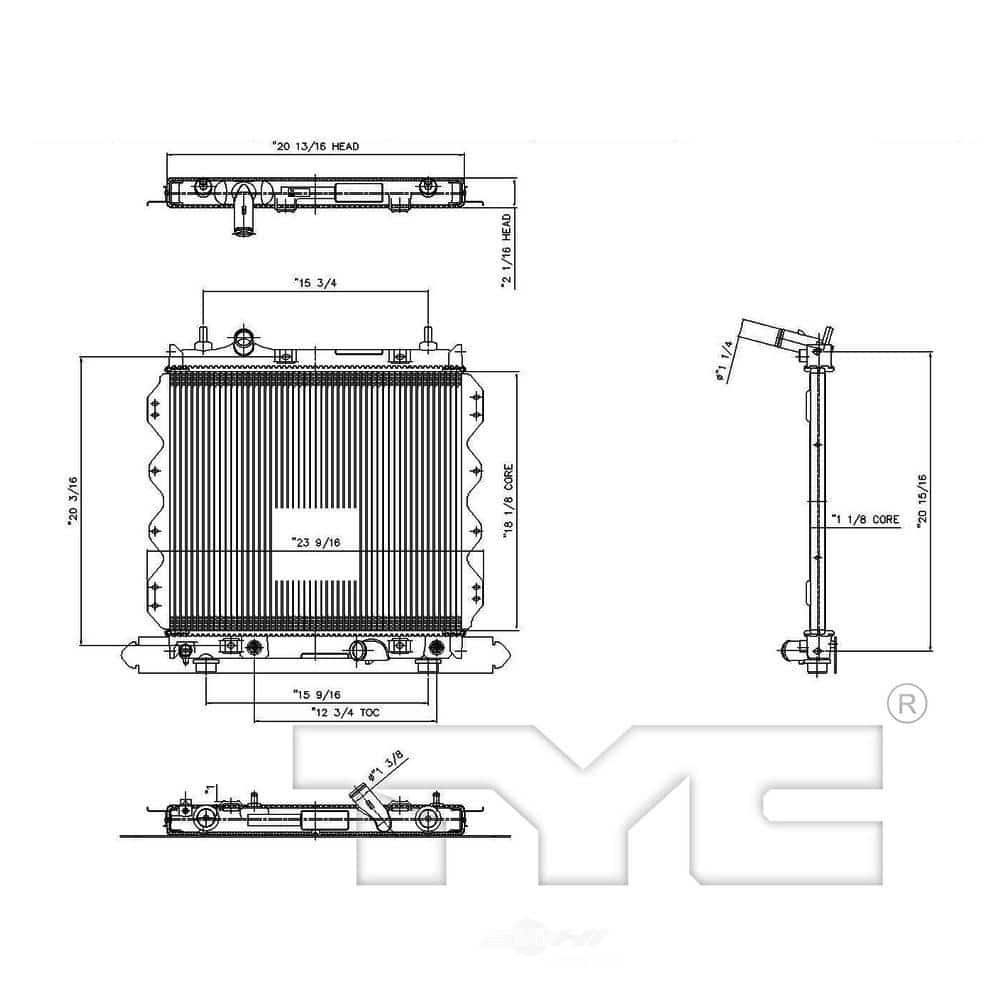 TYC Radiator 2298 - The Home Depot