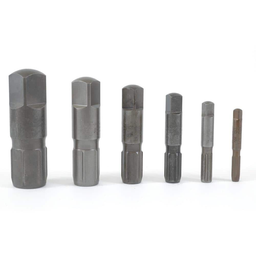 RIDGID Model 883 6-Piece Pipe Extractor Kit, 1/8 in. through 1 in ...