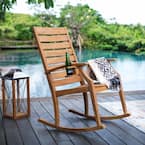 Cambridge Casual Cambridge Casual Logan Natural Teak Wood Outdoor Rocking Chair 130870 TW XX XX XX The Home Depot