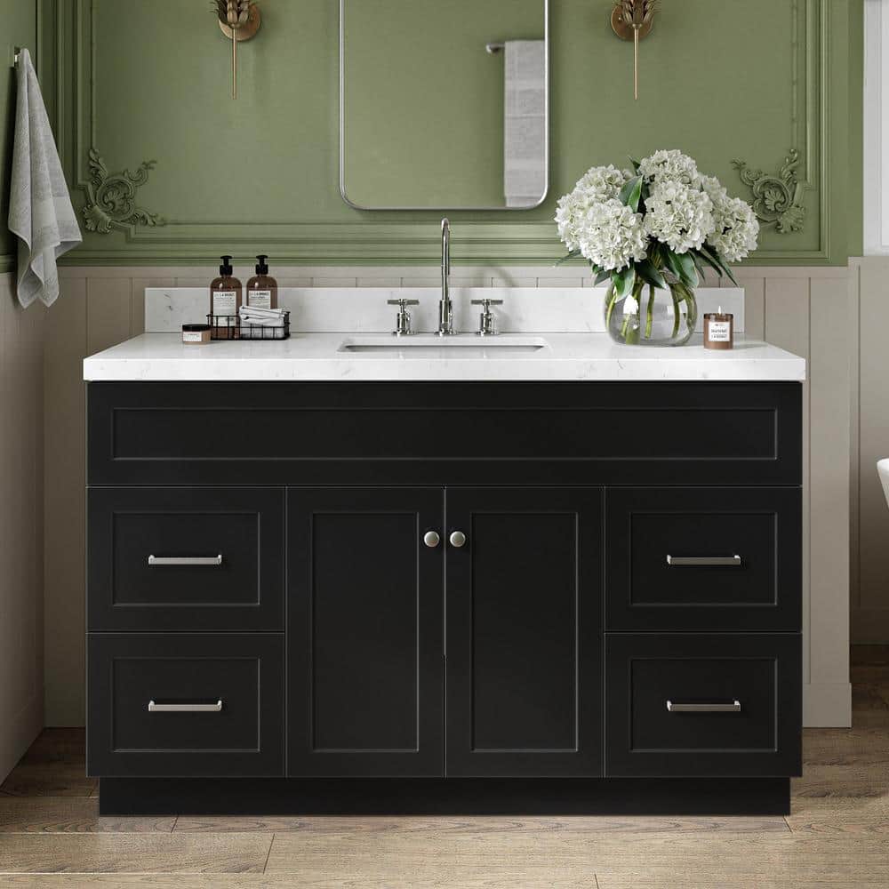 Reviews for ARIEL Hamlet 54 in. Single Sink Freestanding Bathroom ...