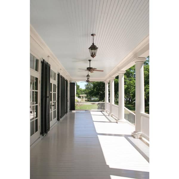 Pvc Beadboard Porch Ceiling A Traditional Porch Ceiling With A Modern