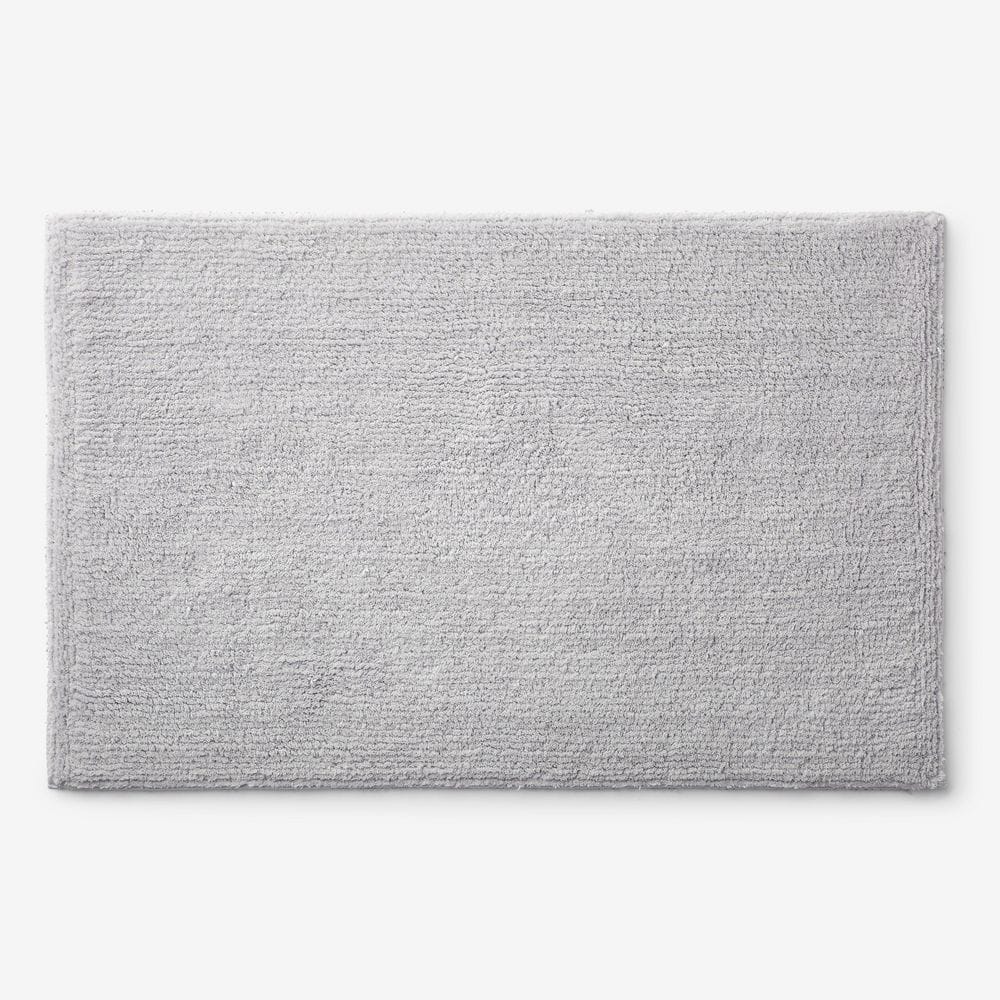 The Company Store Company Cotton Plush Spa Solid 24 in. x 40 in. Gray ...