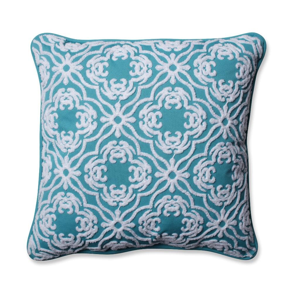 Pillow Perfect Blue Square Outdoor Square Throw Pillow 600710 - The ...