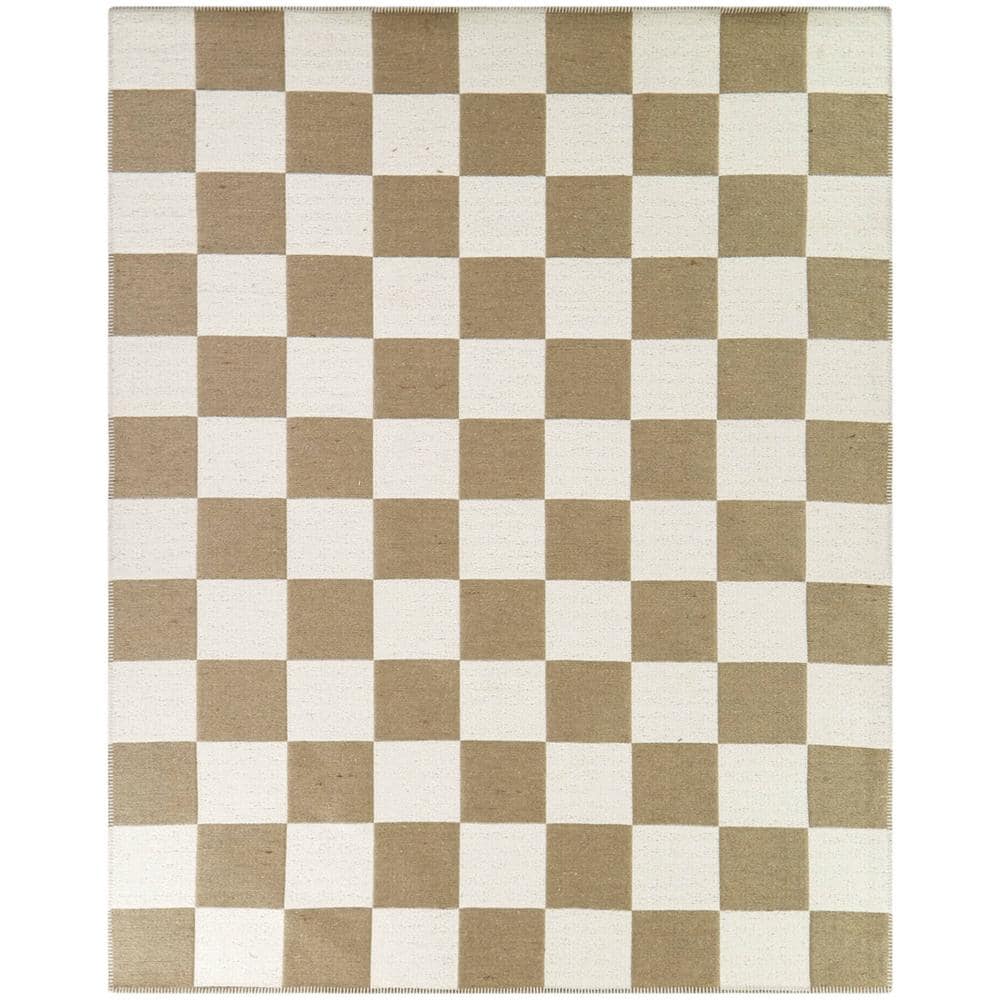 BALTA Mariani Tan 8 ft. x 10 ft. Checkered Area Rug 3122644 - The Home ...