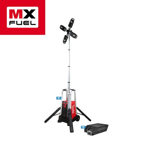 Milwaukee MX FUEL ROCKET Tower Light/Charger MXF041-1XC - The Home Depot