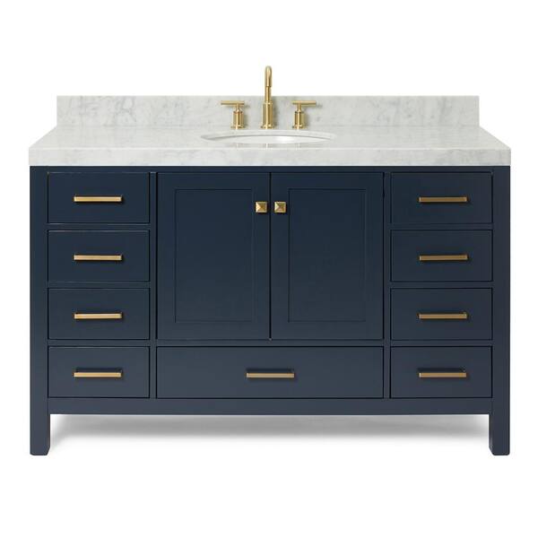 ARIEL Cambridge 54 in. W x 22 in. D x 36.5 in. H Single Sink ... ARIEL Cambridge 54 in. W x 22 in. D x 36.5 in. H Single Sink ...