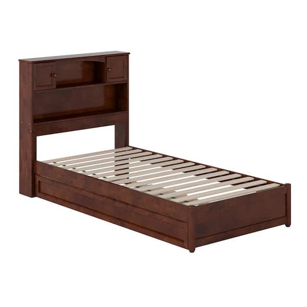 AFI Hadley Walnut Brown Solid Wood Frame Twin XL Platform Bed with ...