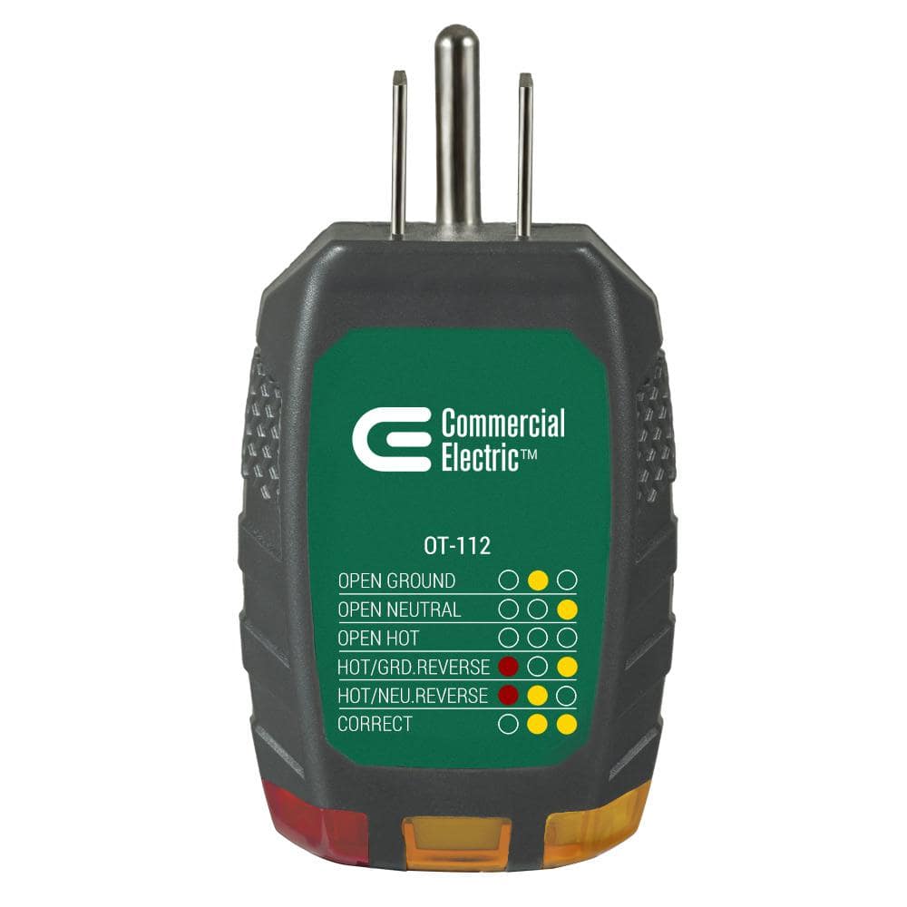 Commercial Electric Outlet Tester OT-112 - The Home Depot