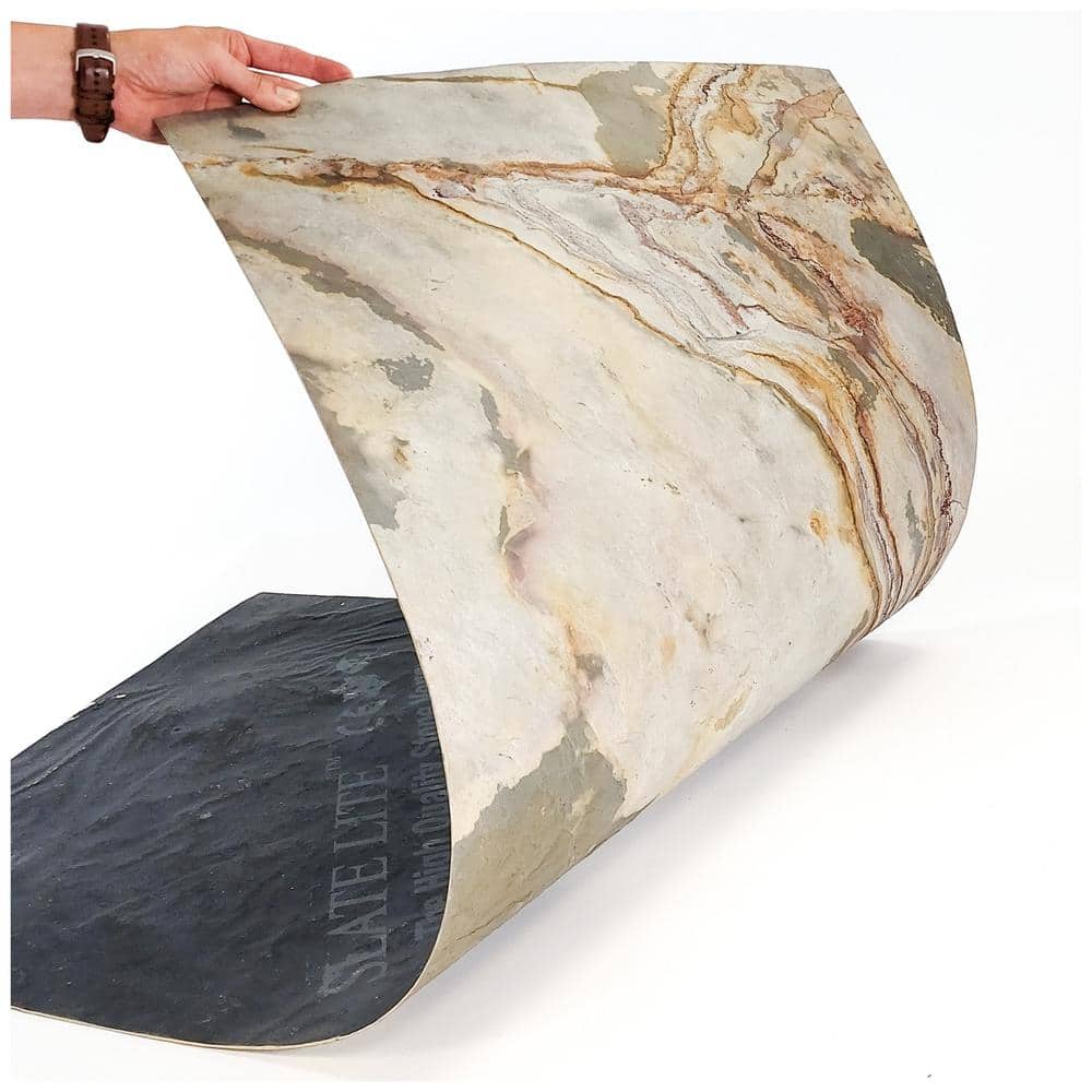 Slate-Lite Falling Leaves Yellow, Brown and Red 24 in. x 48 in. Slate ...