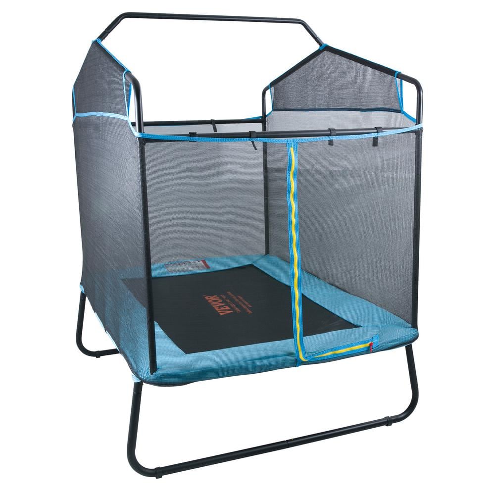 SKYSHALO 6 ft. Trampoline for Kids 72 in. Indoor/Outdoor Toddlers ...