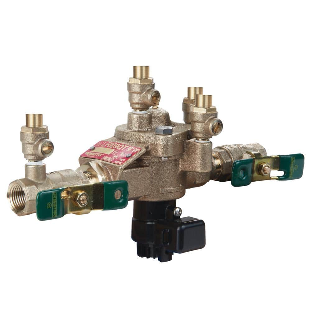 Watts 1/2 In Lead Free Reduced Pressure Zone Backflow Preventer ...
