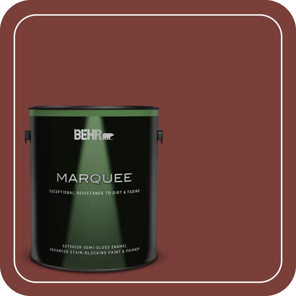 BEHR MARQUEE 1 gal. #PPU2-02 Red Pepper Semi-Gloss Enamel Exterior ...
