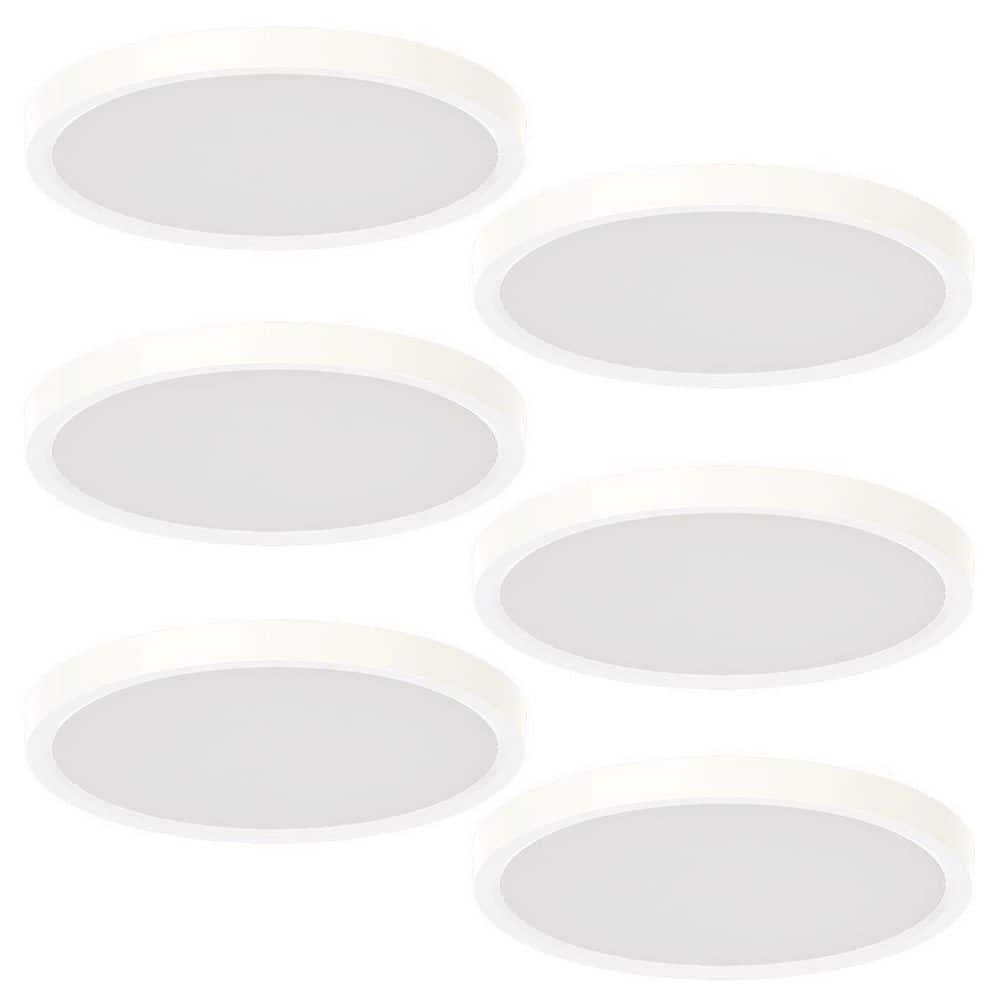 HALCO LIGHTING TECHNOLOGIES 7 in. Surface Mount Disk Adjustable CCT IC ...